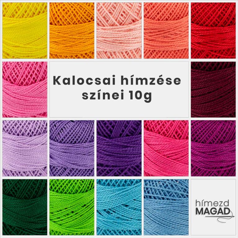 Kalocsai hímzés színei - 10g gombolyag - HímezdMagad